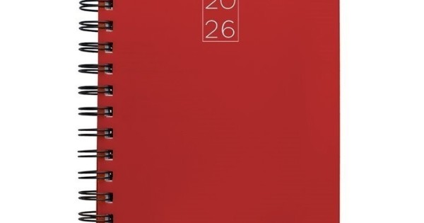 2026 ΗΜΕΡΟΛΟΓΙΟ ΗΜΕΡΗΣΙΟ ΣΠΙΡΑΛ 21x29cm PP ΚΟΚΚΙΝΟ Η ΜΠΛΕ